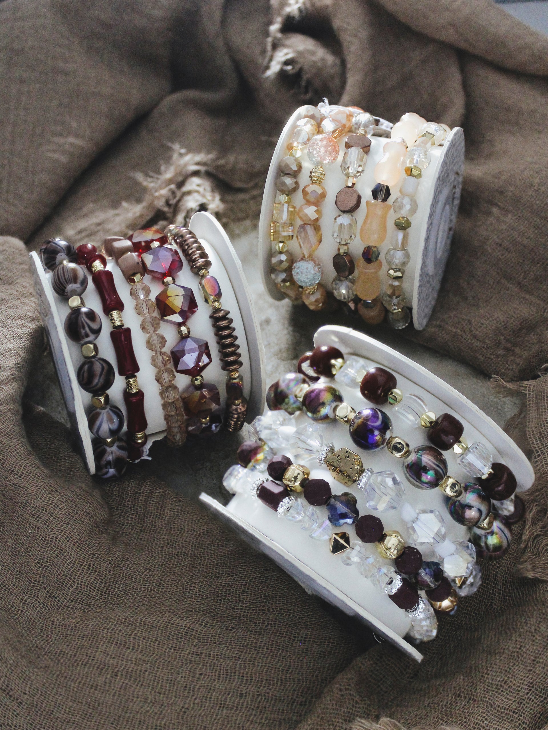 Erimish Stackable Bracelets, Stacked Bracelets