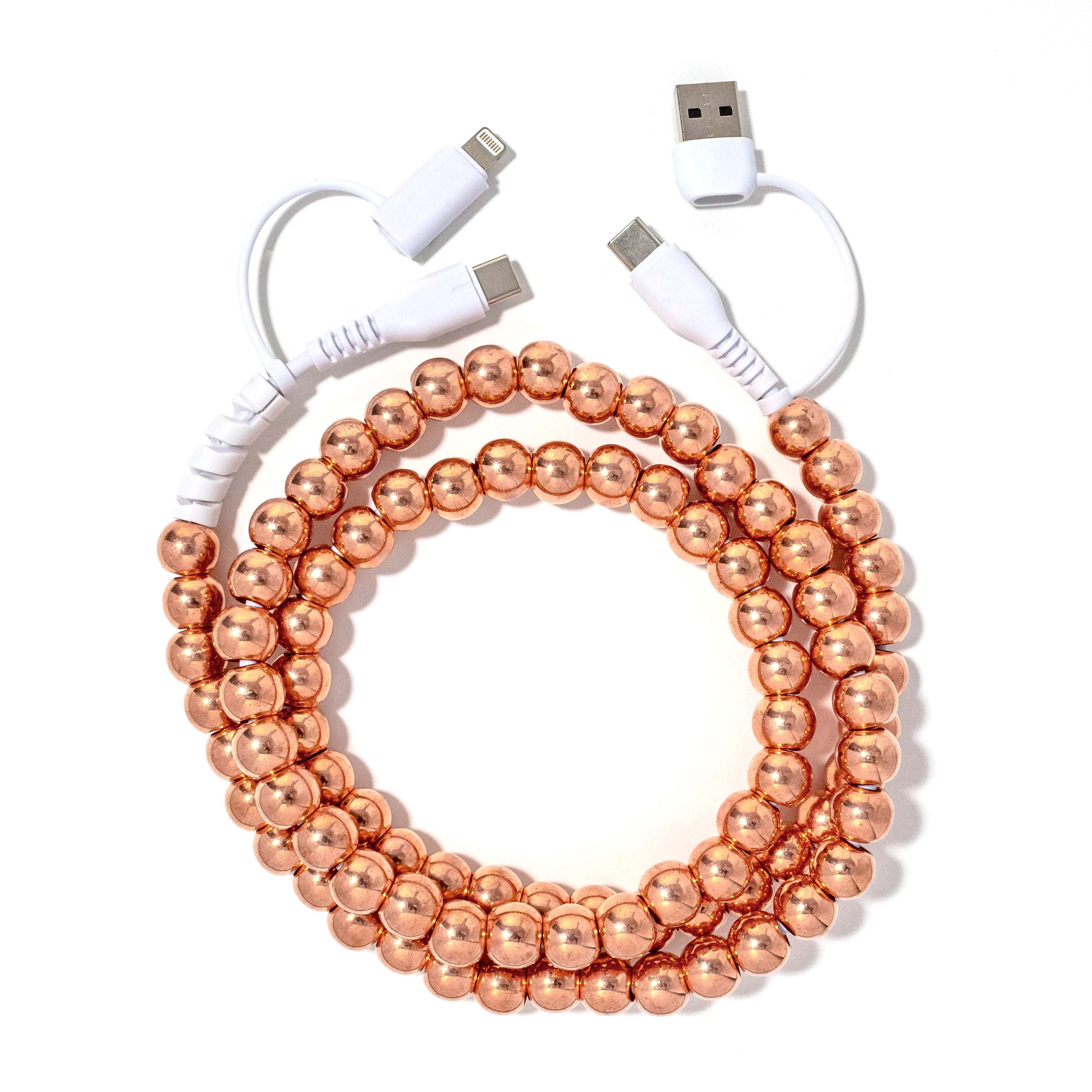 Beaded Phone Charger Copper – Erimish