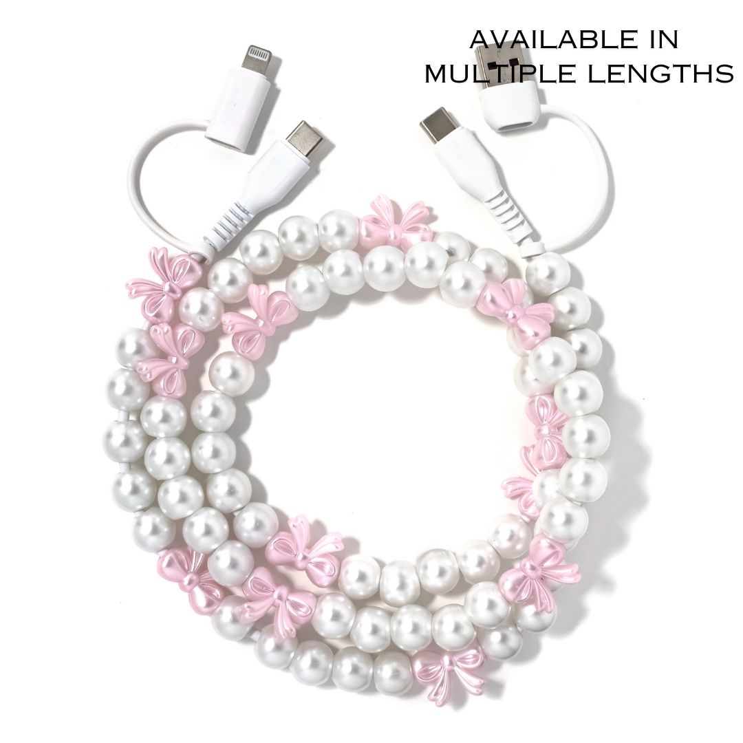 Beaded Phone Charger Whimsy Pink – Erimish