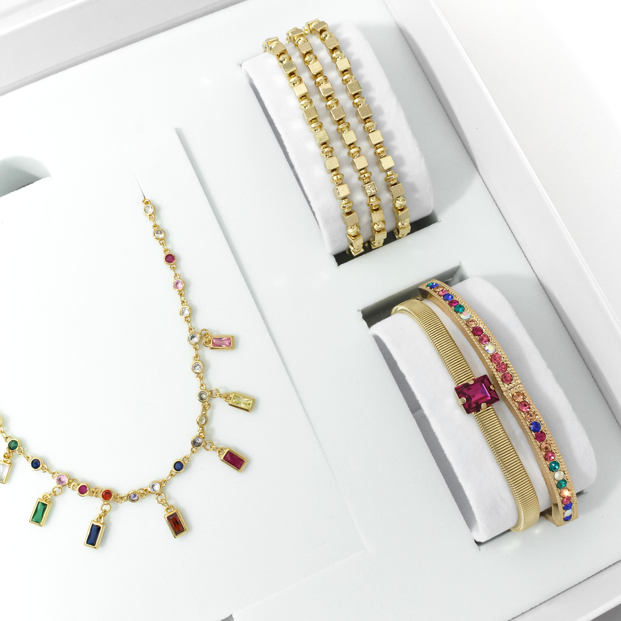 Erimish Stackable Bracelets, Stacked Bracelets