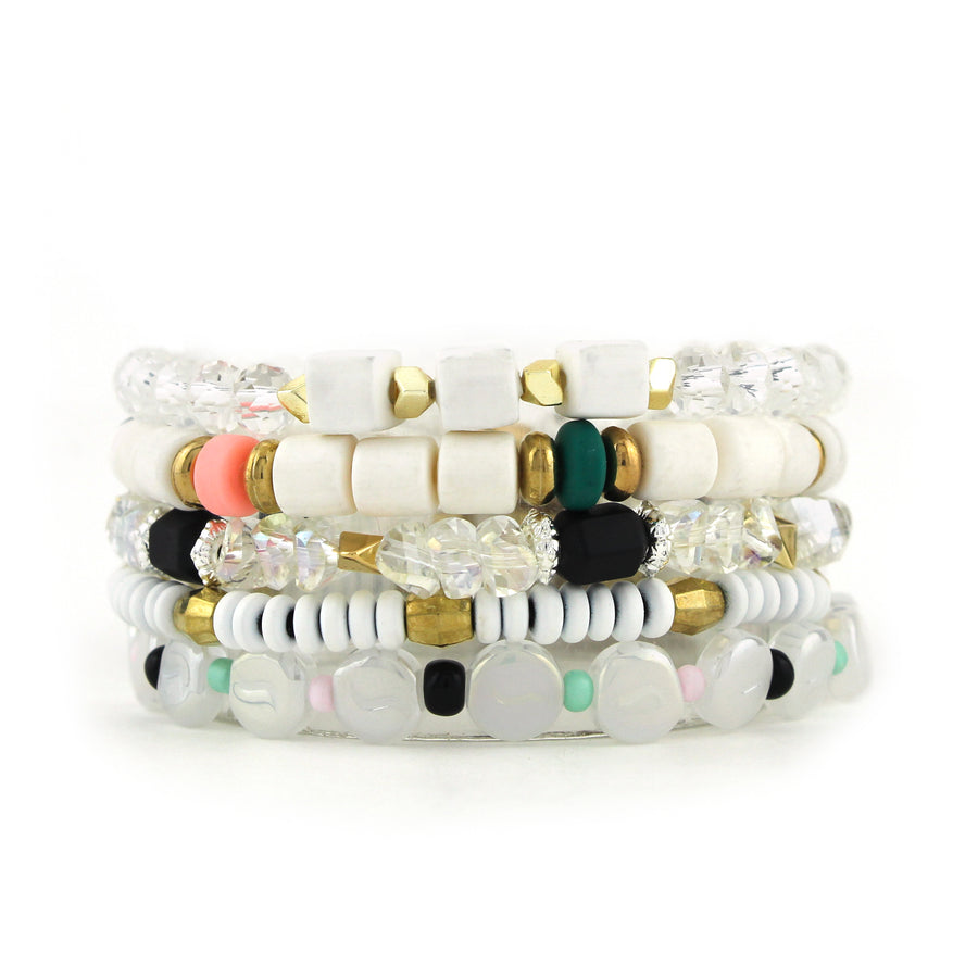 Erimish Stackable Bracelets, Stacked Bracelets