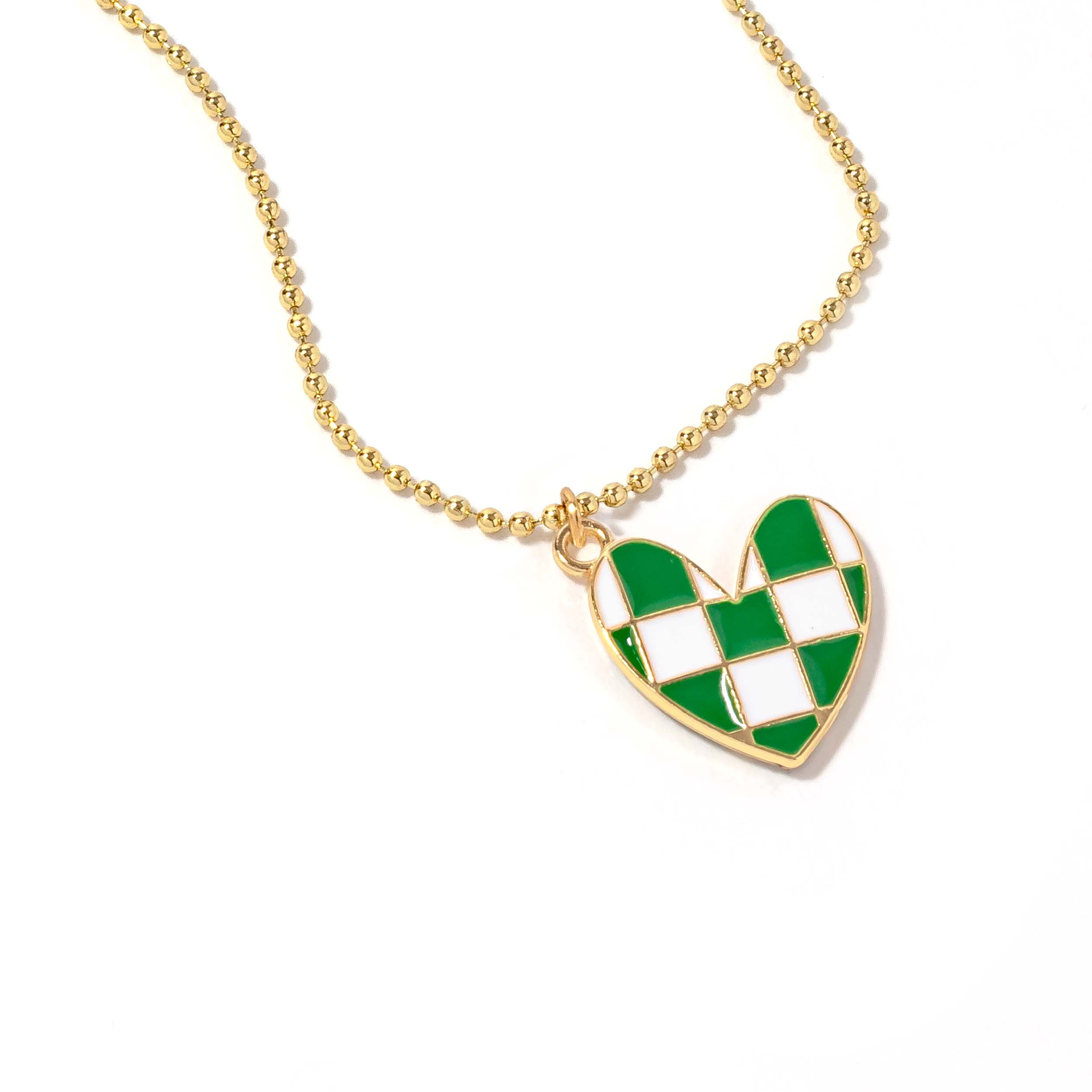 Checkered Heart Jason Necklace – Erimish