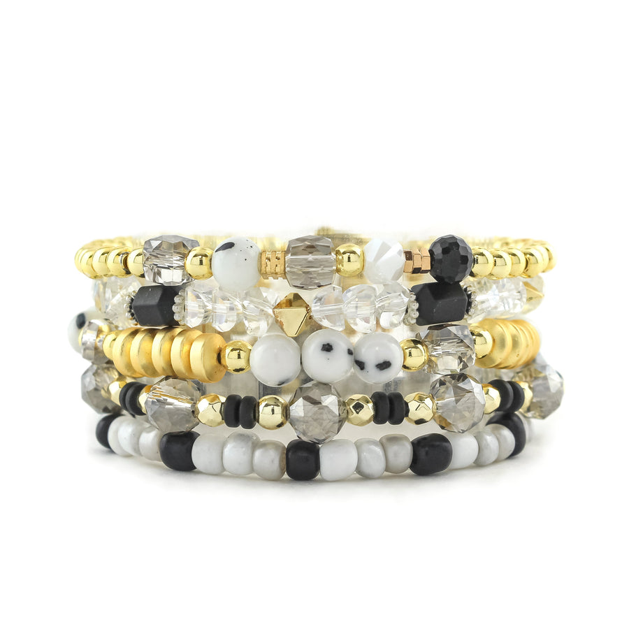 Erimish Stackable Bracelets, Stacked Bracelets