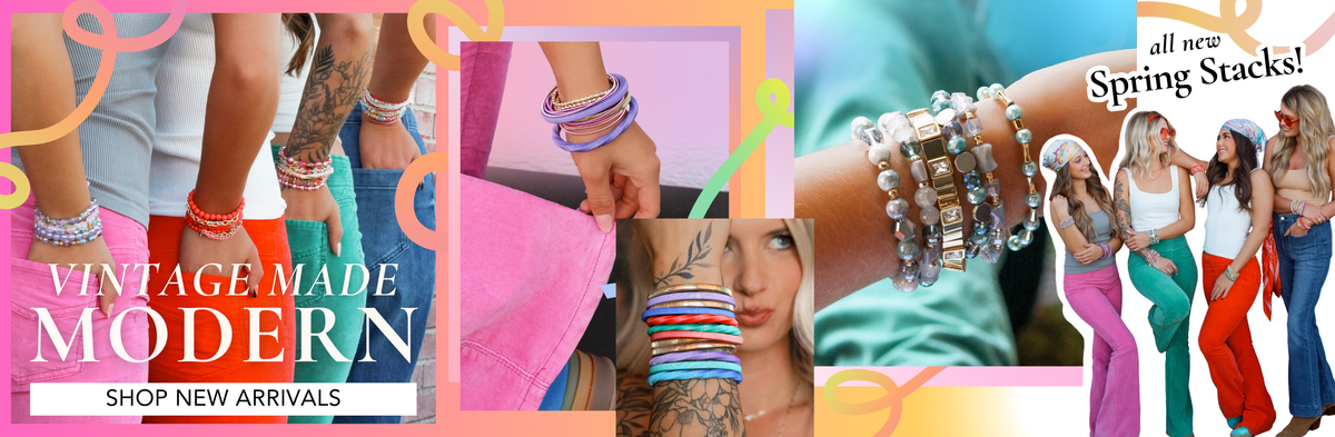 Erimish Stackable Bracelets, Stacked Bracelets