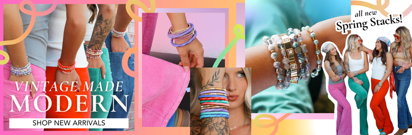 Erimish Stackable Bracelets, Stacked Bracelets