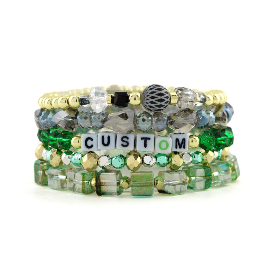 Erimish Stackable Bracelets, Stacked Bracelets